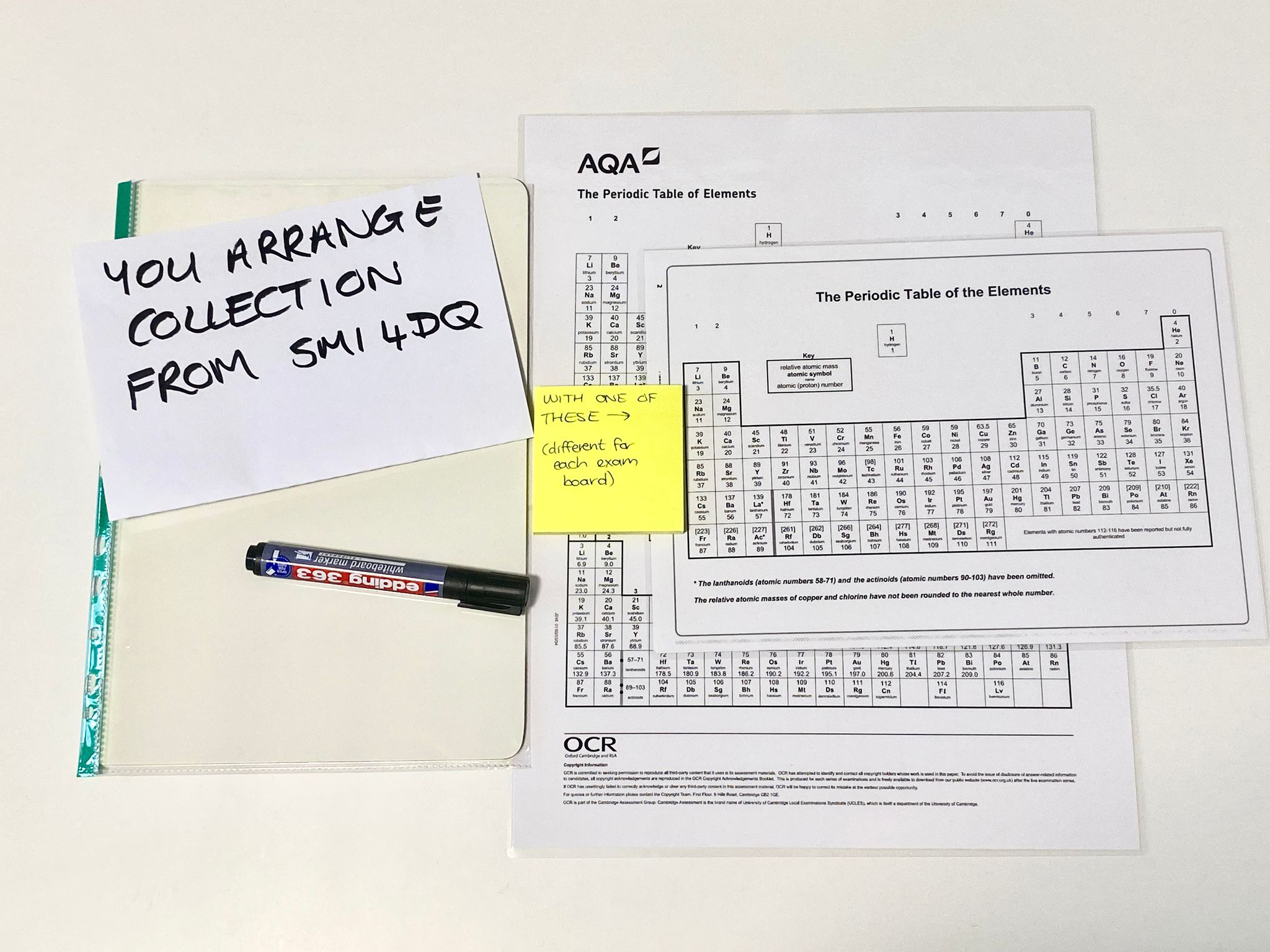 Whiteboard pack Collection only – Science Success